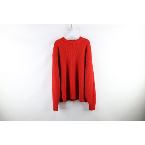 Vintage | Sweaters | Vintage 9s Streetwear Mens Xl Blank Ribbed Knit ...